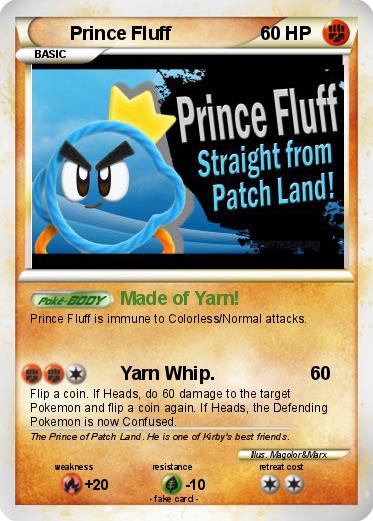 Pokémon Prince Fluff 19 19 - Made of Yarn! - My Pokemon Card