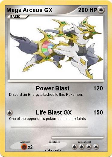 Pokémon Mega Arceus GX 3 3 - Power Blast - My Pokemon Card