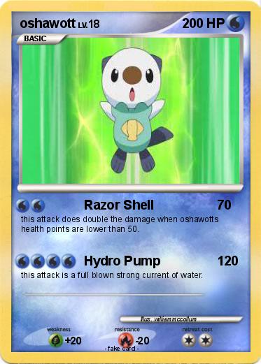 Pokémon oshawott 863 863 - Razor Shell - My Pokemon Card