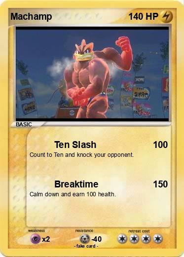 Pokémon Machamp 604 604 - Ten Slash - My Pokemon Card