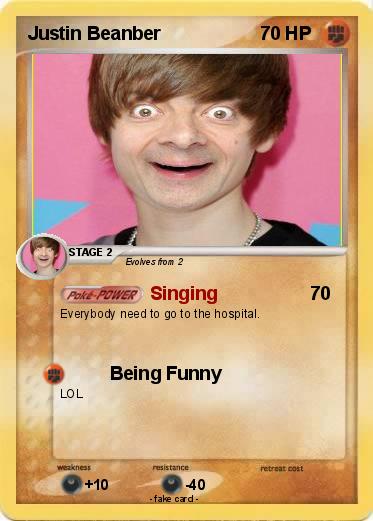 Pokémon Justin Beanber 17 17 - Singing - My Pokemon Card
