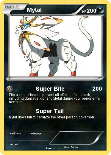 Pokémon Mytal - Super Bite - My Pokemon Card