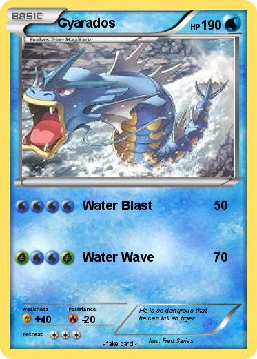 Pokémon Gyarados 1027 1027 - Water Blast - My Pokemon Card