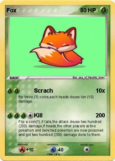 Pokémon Fox 969 969 - Scrach - My Pokemon Card