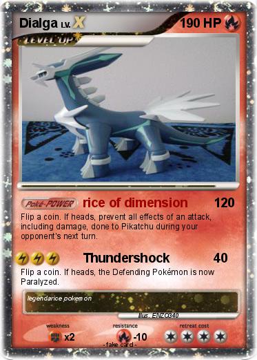 Pokémon Dialga 6764 6764 - rice of dimension - My Pokemon Card