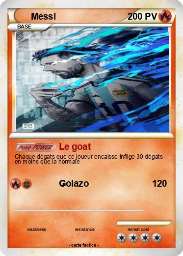 Pokémon Messi 2398 2398 - Le goat - Ma carte Pokémon