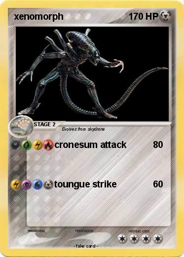 Pokémon xenomorph 147 147 - cronesum attack - My Pokemon Card
