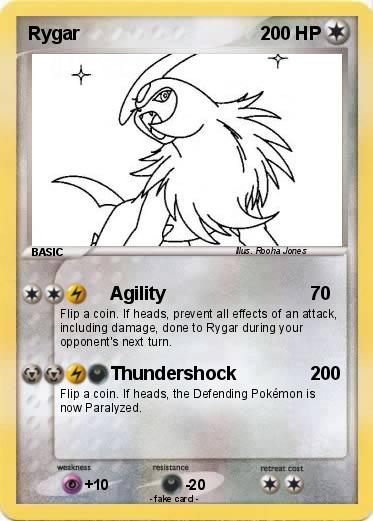 Pokémon Rygar - Agility - My Pokemon Card