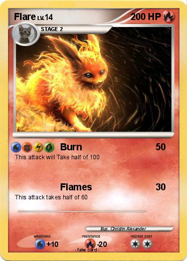 Pokémon Flare 353 353 - Burn - My Pokemon Card