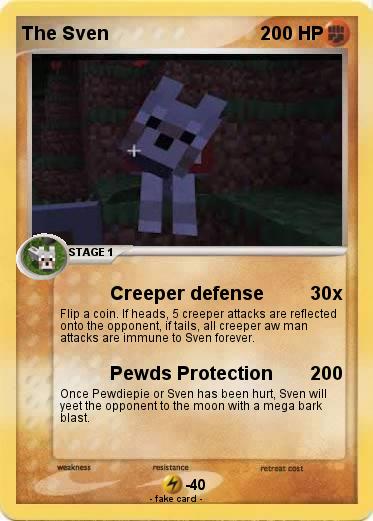 Pokémon The Sven - Creeper defense - My Pokemon Card