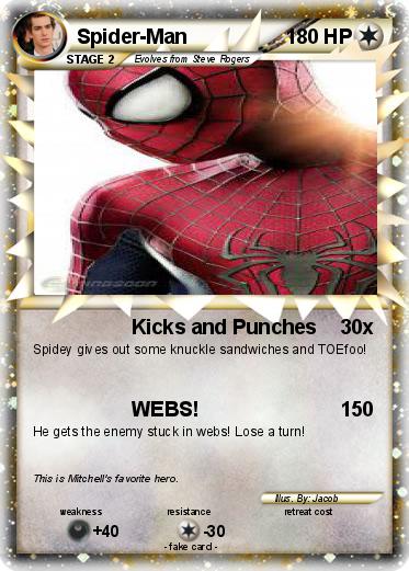 Pokémon Spider Man 840 840 - Kicks and Punches - My Pokemon Card