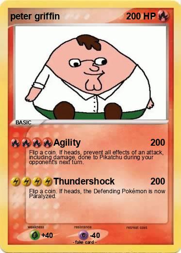 Pokémon peter griffin 581 581 - Agility - My Pokemon Card