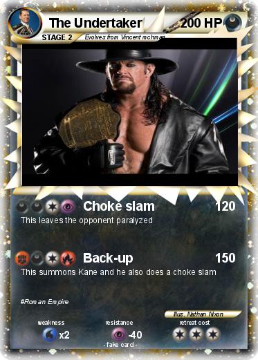 Pokémon The Undertaker 216 216 - Choke slam - My Pokemon Card