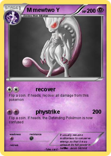 Pokémon M mewtwo Y 17 17 - recover - My Pokemon Card