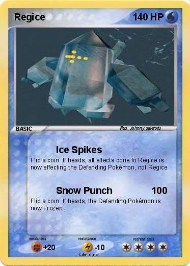 Pokémon Regice 242 242 - Ice Spikes - My Pokemon Card