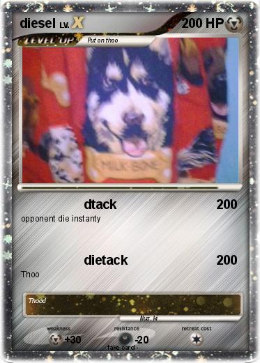Pokémon diesel 65 65 - dtack - My Pokemon Card
