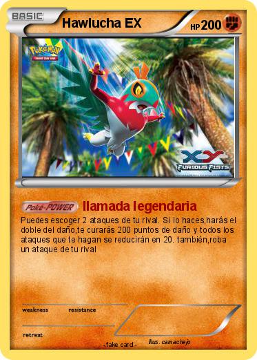 Pokémon Hawlucha EX 3 3 - llamada legendaria - Mi carta pokémon