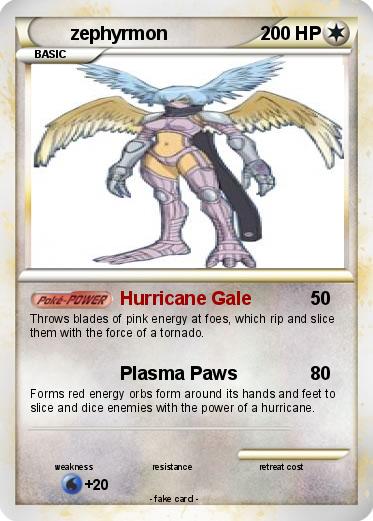 Pokémon zephyrmon 6 6 - Hurricane Gale - My Pokemon Card