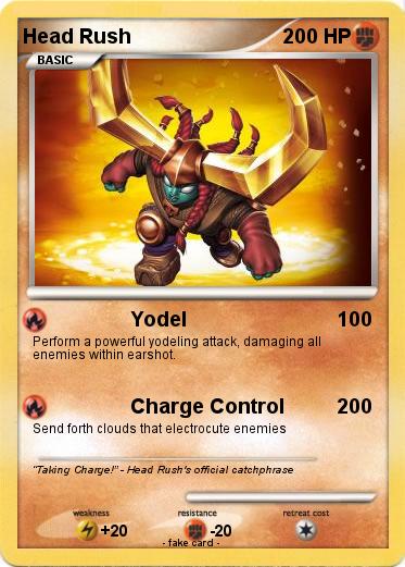 Pokémon Head Rush - Yodel - My Pokemon Card
