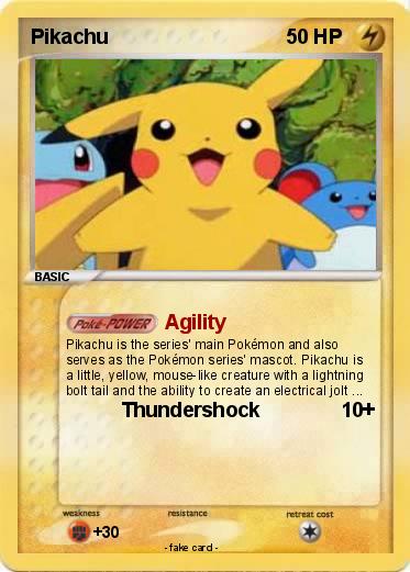 Pokémon Pikachu 4651 4651 - Agility - My Pokemon Card