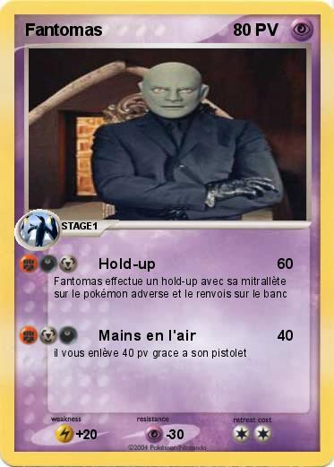 Pokémon Fantomas 5 5 - Hold-up - Ma carte Pokémon