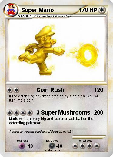 Pokémon Super Mario 992 992 - Coin Rush - My Pokemon Card