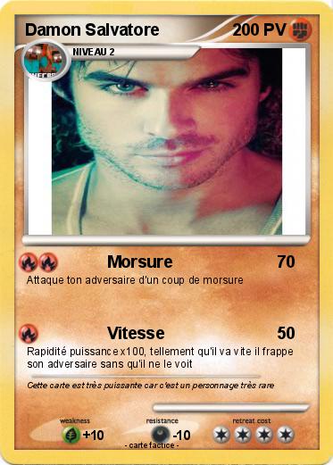 Pokémon Damon Salvatore 8 8 - Morsure - Ma carte Pokémon