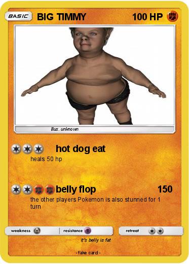 Pokémon BIG TIMMY 1 1 - hot dog eat - My Pokemon Card