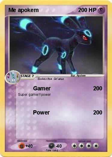 Pokémon Me apokem - Gamer - My Pokemon Card