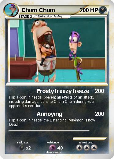 Pokémon Chum Chum 20 20 - Frosty freezy freeze - My Pokemon Card