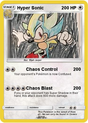 Pokémon Hyper Sonic 586 586 - Chaos Control - My Pokemon Card