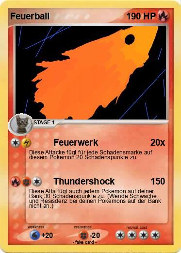Pokémon Feuerball - Feuerwerk - My Pokemon Card