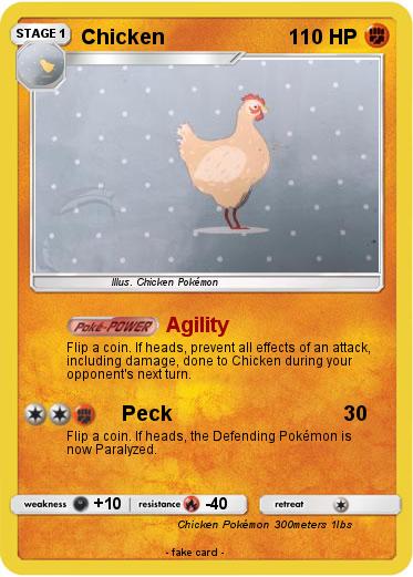 Pokémon Chicken 1055 1055 - Agility - My Pokemon Card