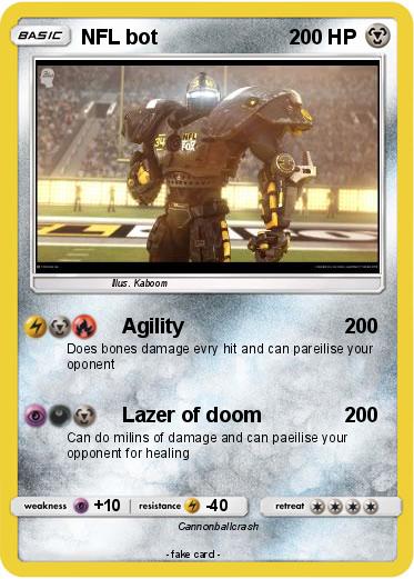 Pokémon NFL bot - Agility - My Pokemon Card