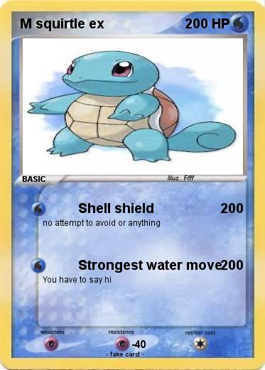Pokémon M squirtle ex 15 15 - Shell shield - My Pokemon Card
