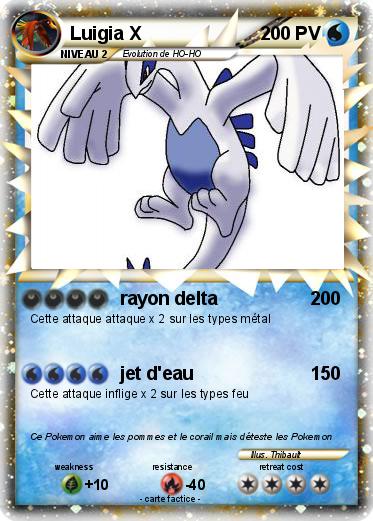 Pokémon Luigia X - rayon delta - Ma carte Pokémon