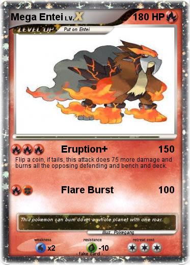Pokémon Mega Entei 14 14 - Eruption+ - My Pokemon Card