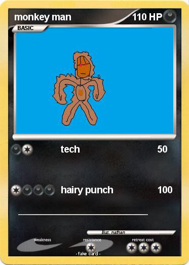 Pokémon monkey man 68 68 - tech - My Pokemon Card