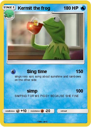 Pokémon Kermit the frog 123 123 - Sing time - My Pokemon Card