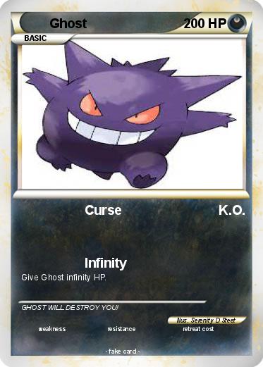 Pokémon Ghost 1836 1836 - Curse K.O. - My Pokemon Card