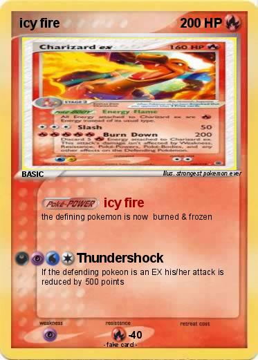 Pokémon icy fire - icy fire - My Pokemon Card