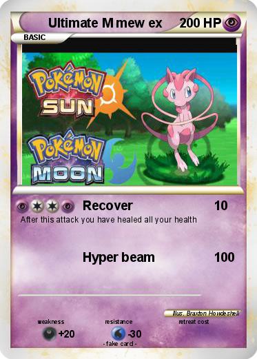 Pokémon Ultimate M mew ex - Recover - My Pokemon Card