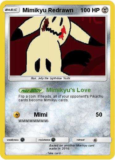 Pokémon Mimikyu Redrawn - Mimikyu's Love - My Pokemon Card