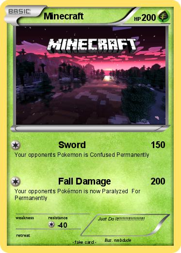 Pokémon Minecraft 2793 2793 - Sword - My Pokemon Card
