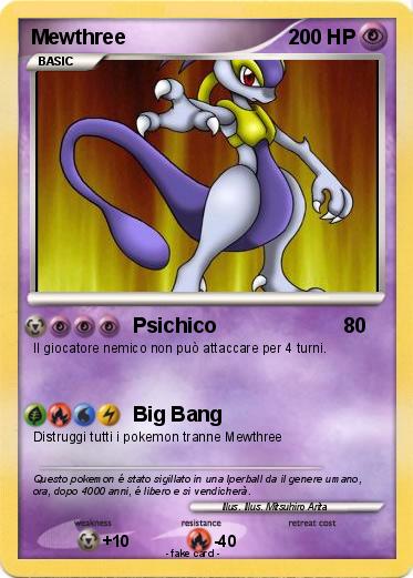 Pokémon Mewthree 455 455 - Psichico - My Pokemon Card