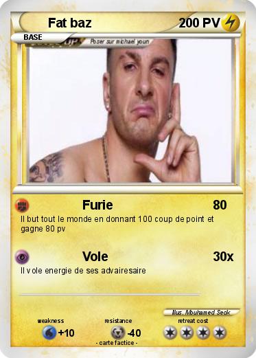 Pokémon Fat baz 1 1 - Furie - Ma carte Pokémon