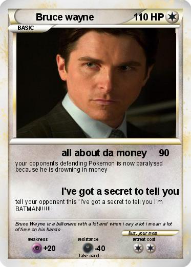 Pokémon Bruce wayne 20 20 - all about da money - My Pokemon Card