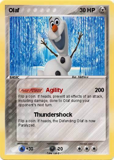 Pokémon Olaf 294 294 - Agility - My Pokemon Card