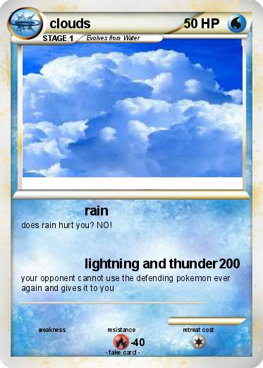 Pokémon clouds 8 8 - rain - My Pokemon Card