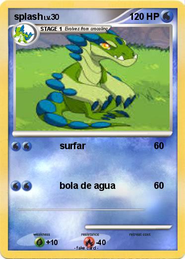 Pokémon splash 98 98 - surfar - My Pokemon Card